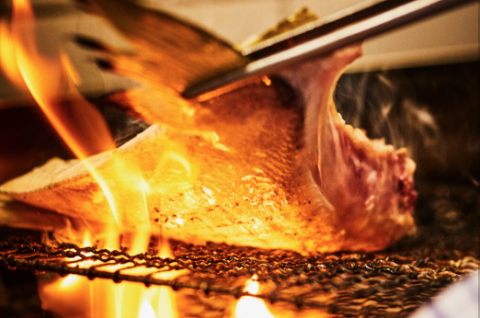 Grilled Kingfish Collar with Spicy Salmoriglio Dressing | Great ...